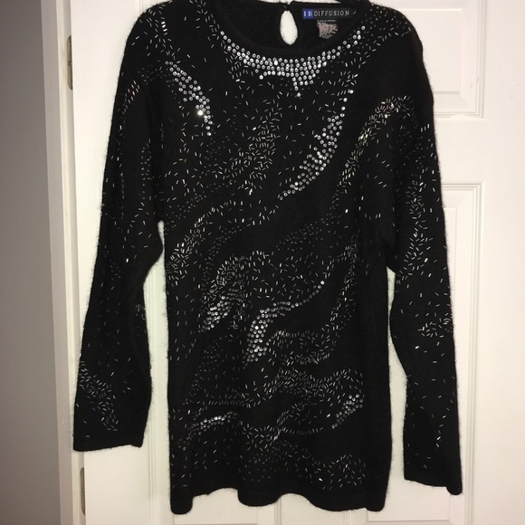 ib diffusion | Sweaters | Ib Diffusion Black Sweater | Poshmark